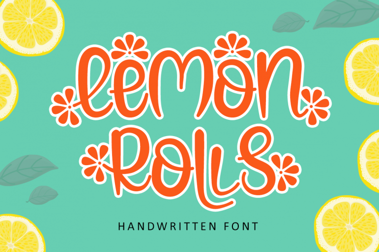 Lemon Rolls/Script Font - Illushvara Design